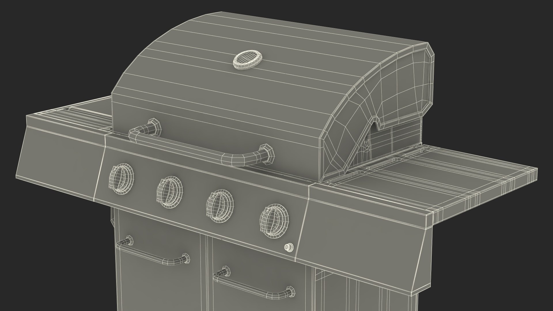 Stainless Steel Propane Gas Grill 3D model - TurboSquid 2157574