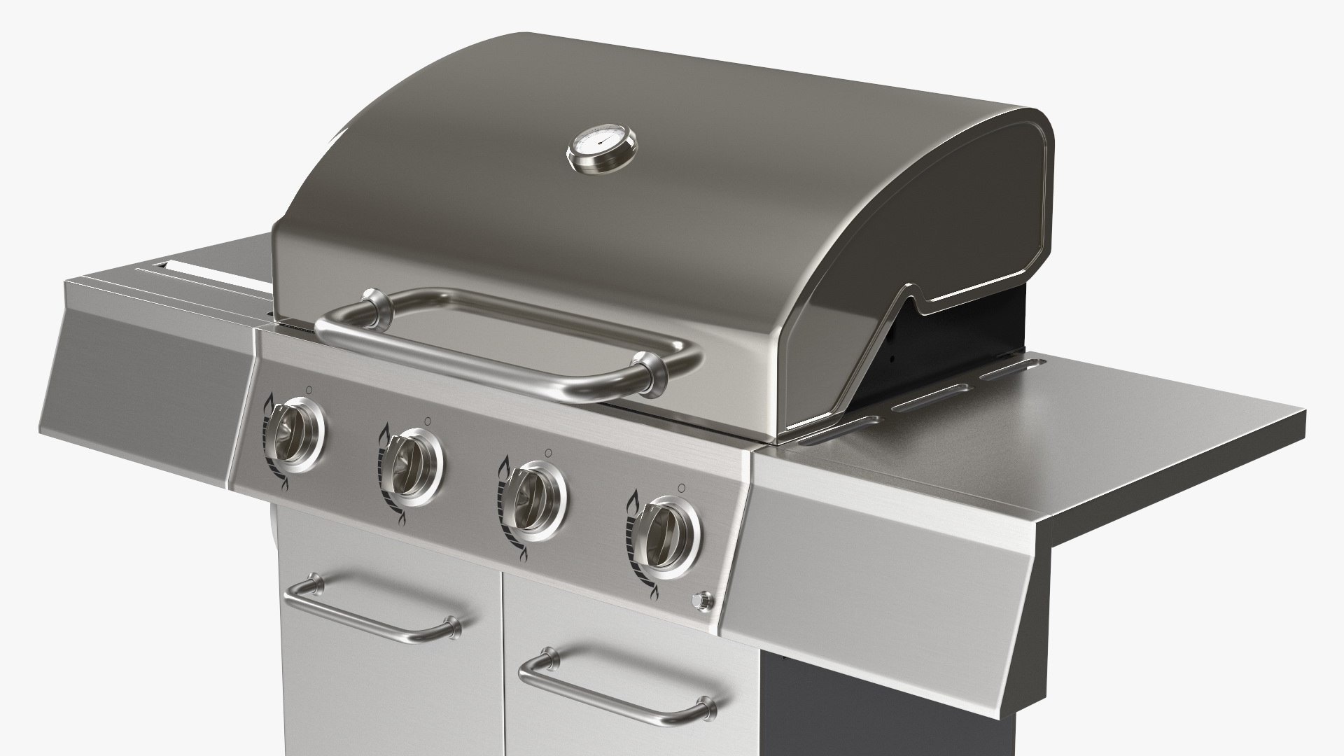 Stainless Steel Propane Gas Grill 3D model - TurboSquid 2157574