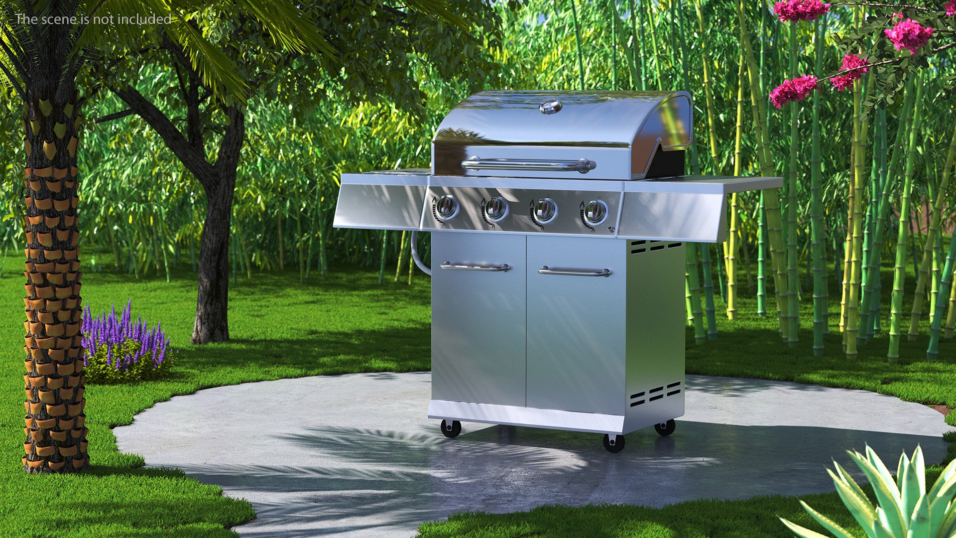 Stainless Steel Propane Gas Grill 3D Model - TurboSquid 2157574