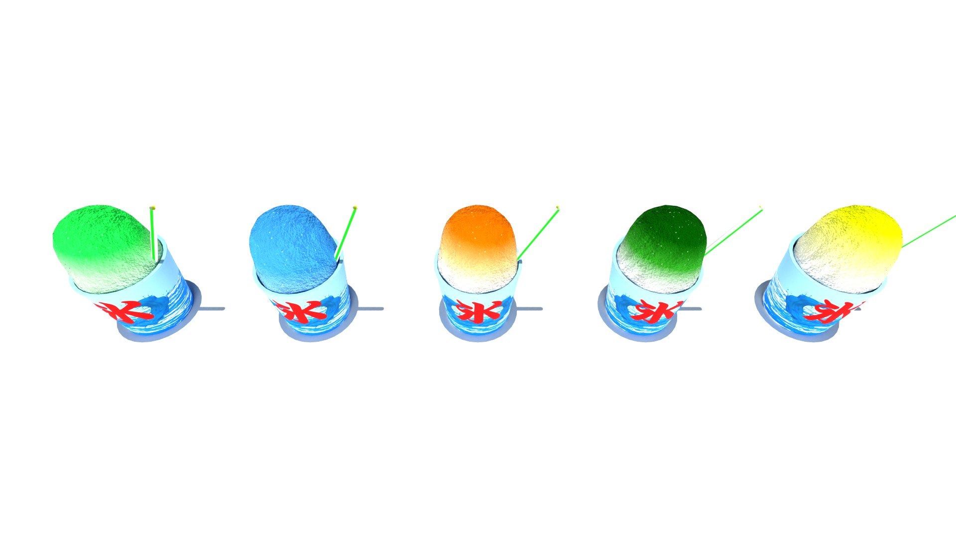 3D Shaved Ice Set - TurboSquid 1920685