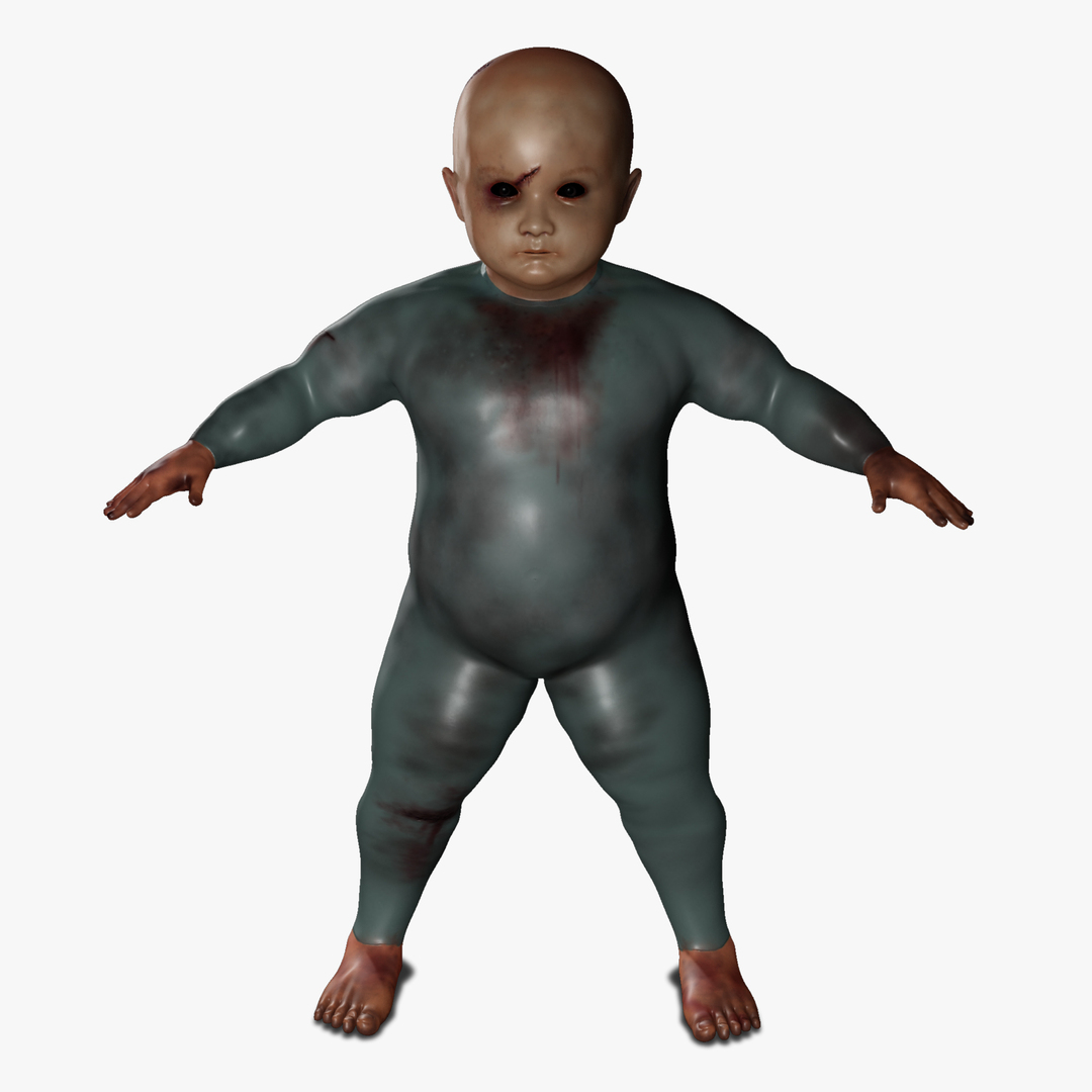 Baby Zombie 3d Model