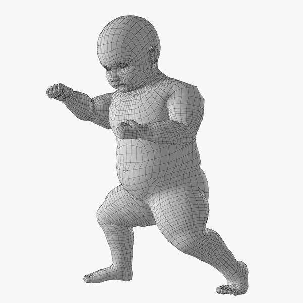 baby zombie 3d model