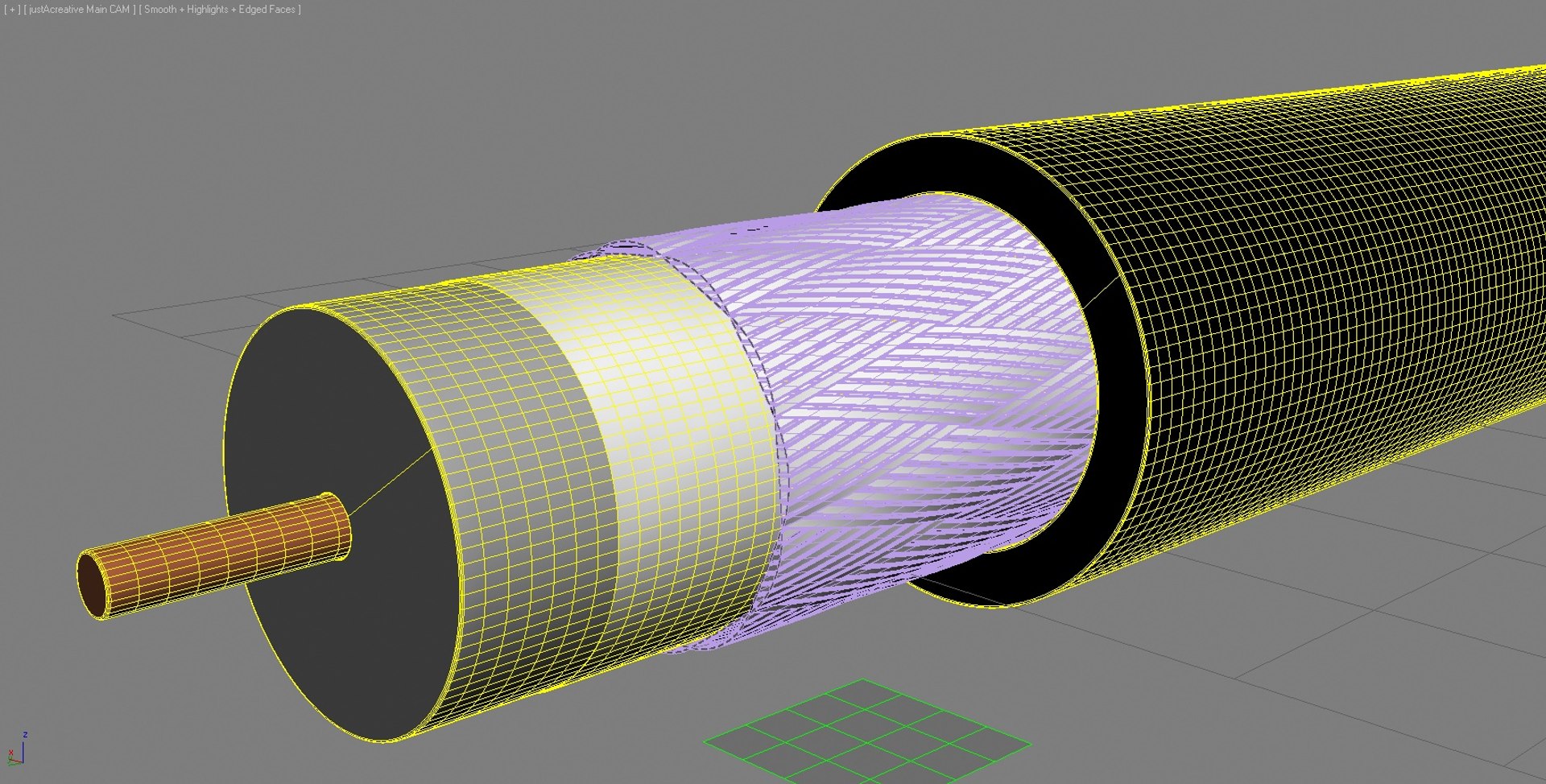 Electrical Cables Coaxial 3d Model