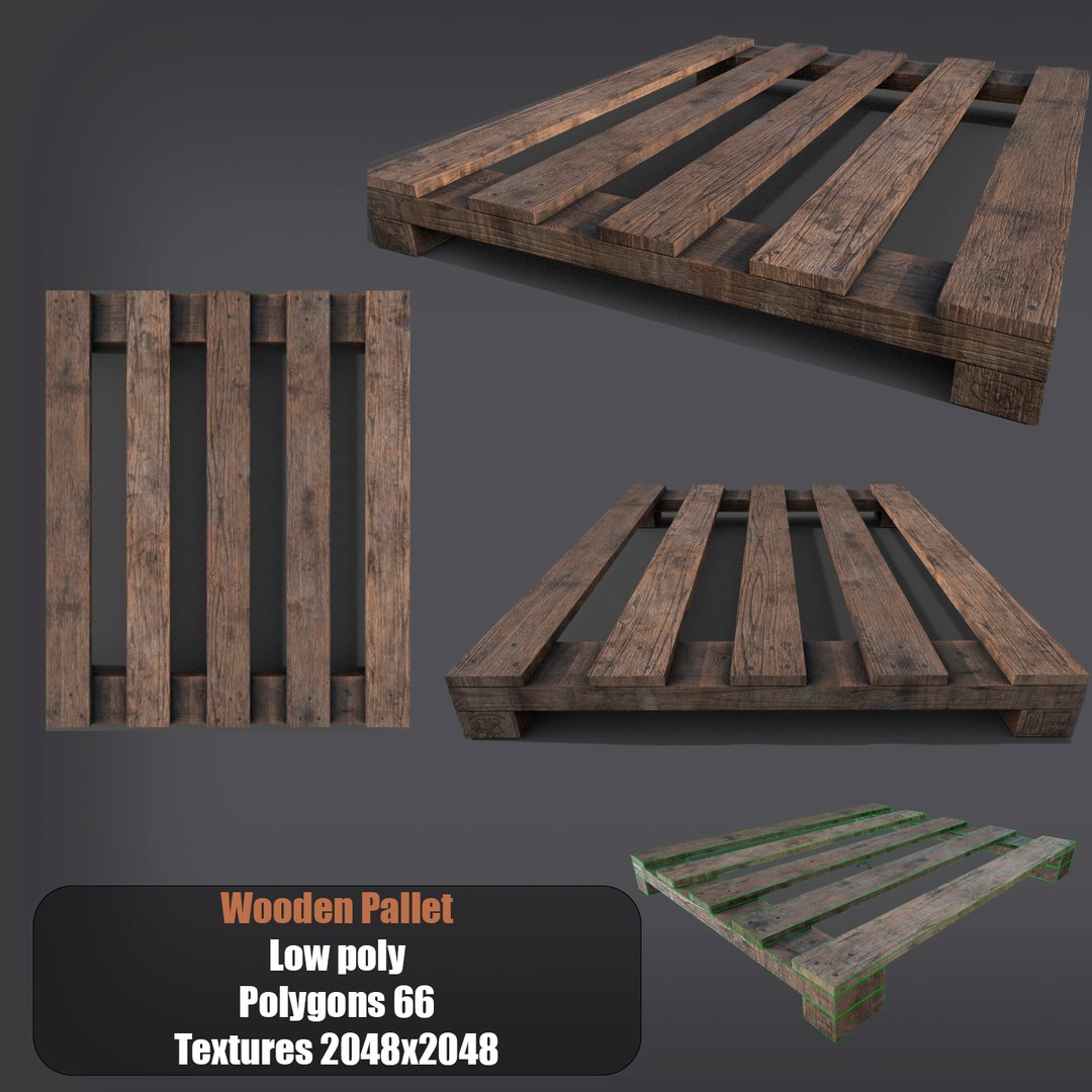 Wooden Pallet 3D Model - TurboSquid 2163765