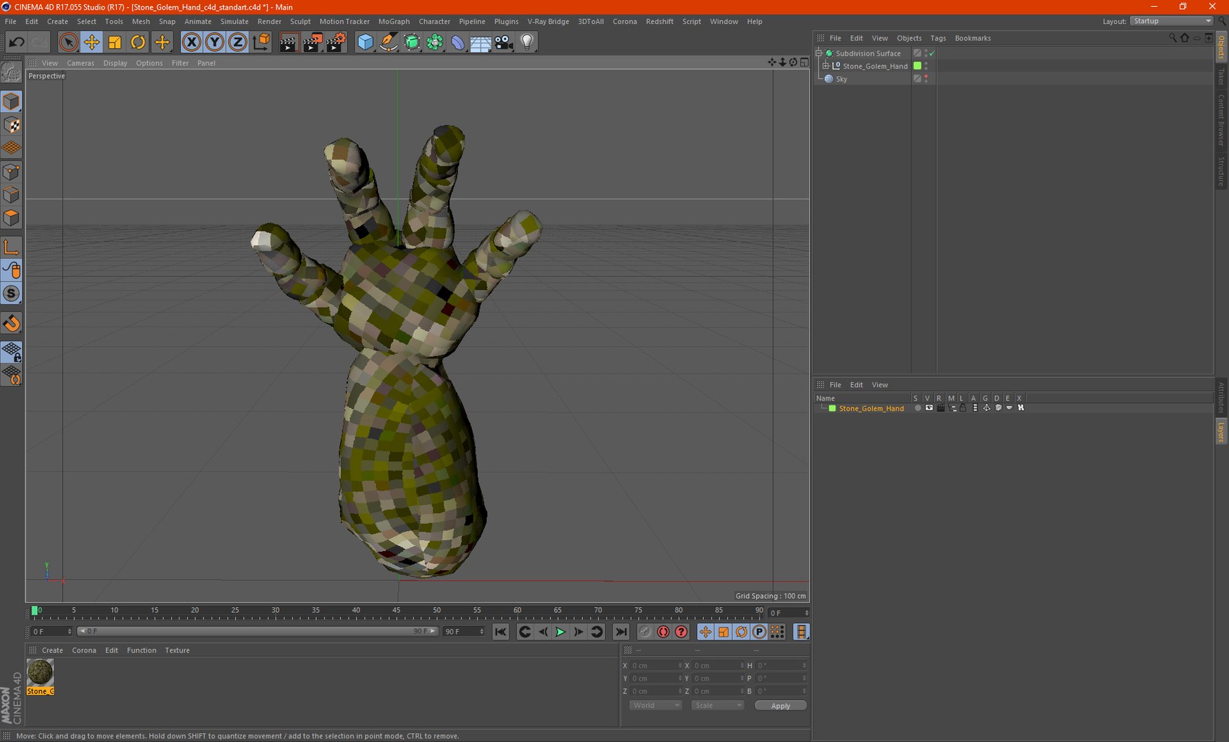 3D Stone Golem Hand - TurboSquid 2031843