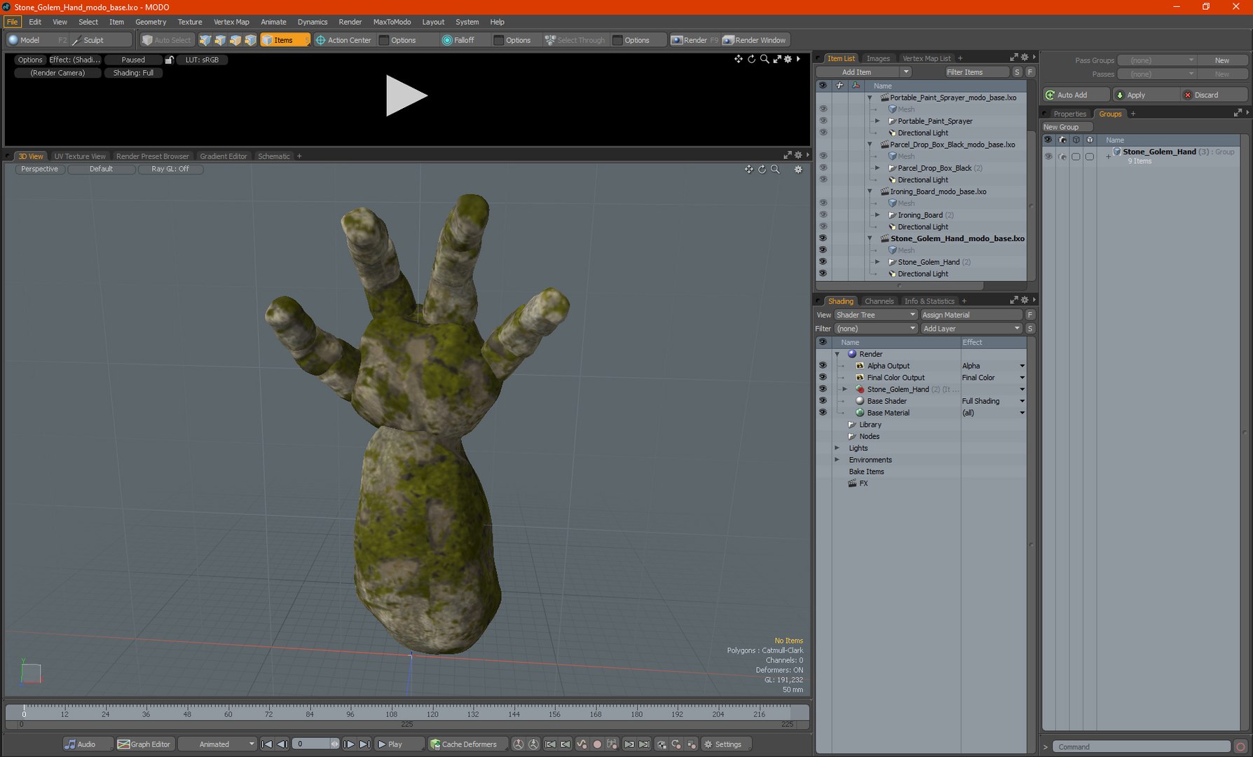3D Stone Golem Hand - TurboSquid 2031843