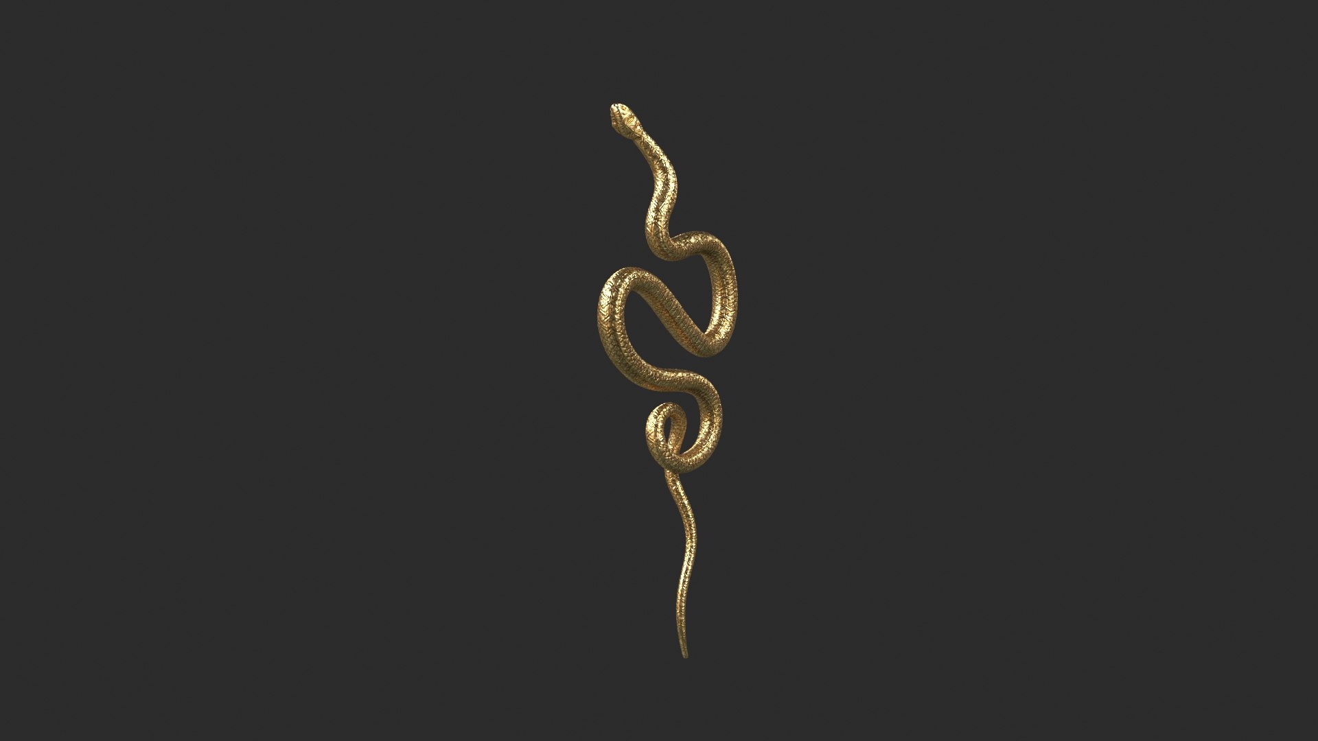 Gold-Silver Snake Wall Art 3D Model - TurboSquid 1942503