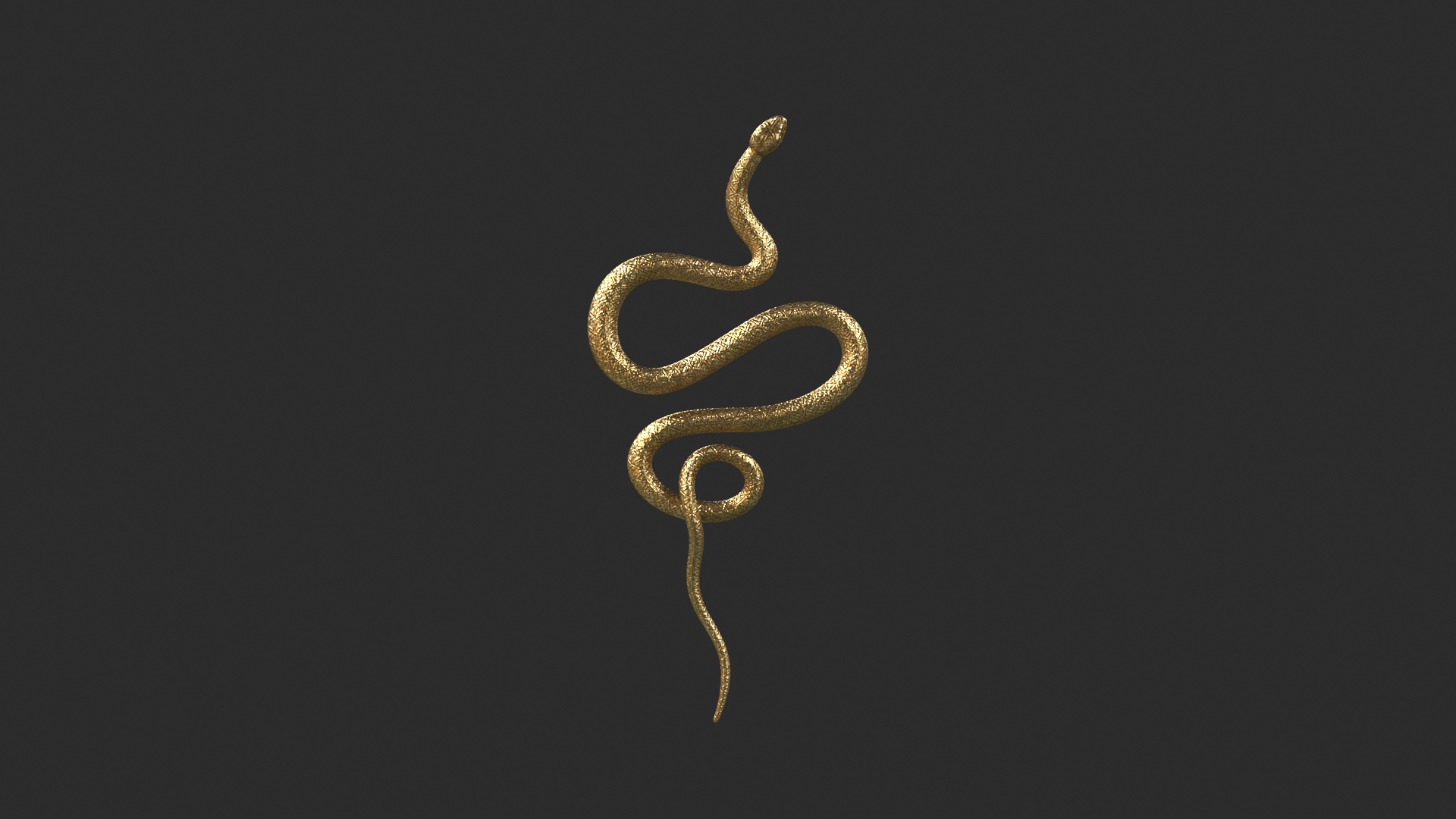 Gold-Silver Snake Wall Art 3D Model - TurboSquid 1942503