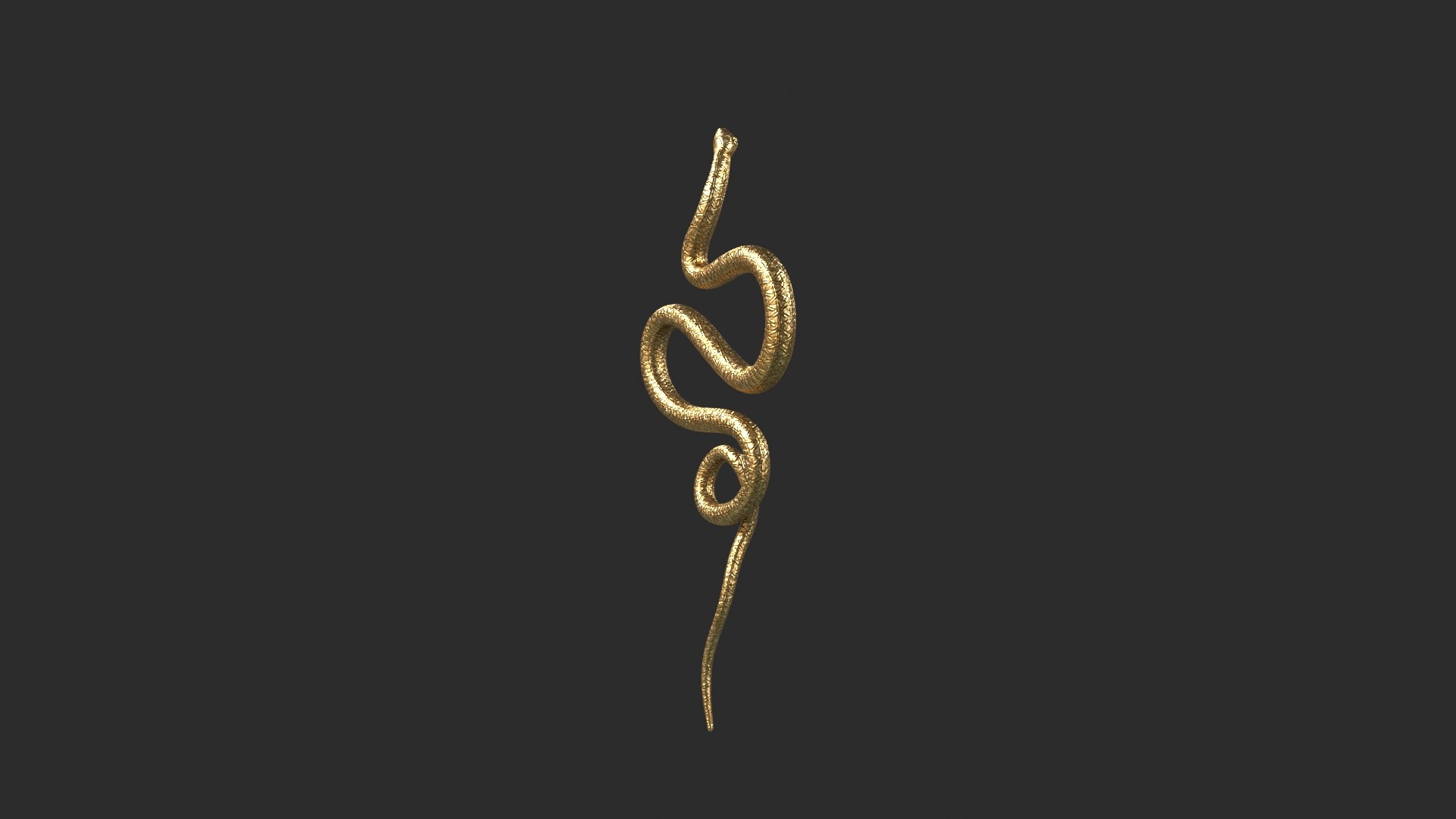 Gold-Silver Snake Wall Art 3D Model - TurboSquid 1942503