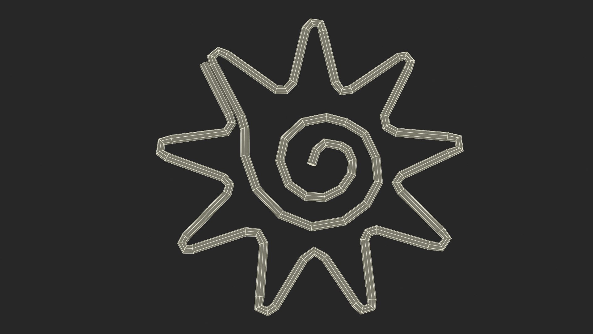 Sun Shaped Paper Clip 3D Model - TurboSquid 2191809