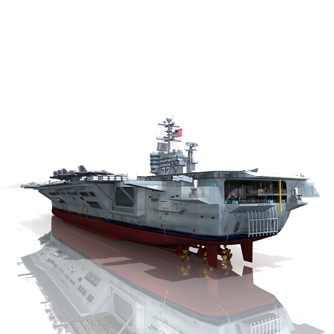 uss abraham cvn-72 cvn 3d lwo