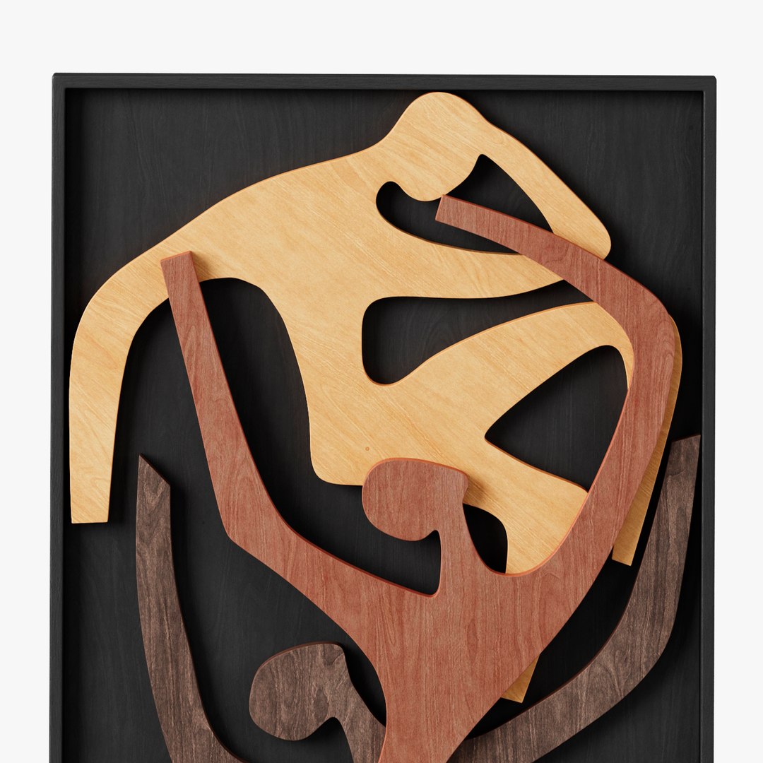 Human Wood Wall Art Model - TurboSquid 2322217