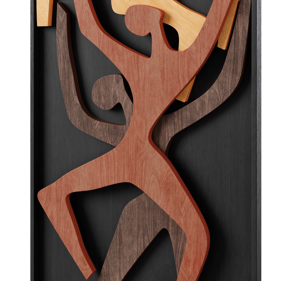 Human Wood Wall Art Model - TurboSquid 2322217