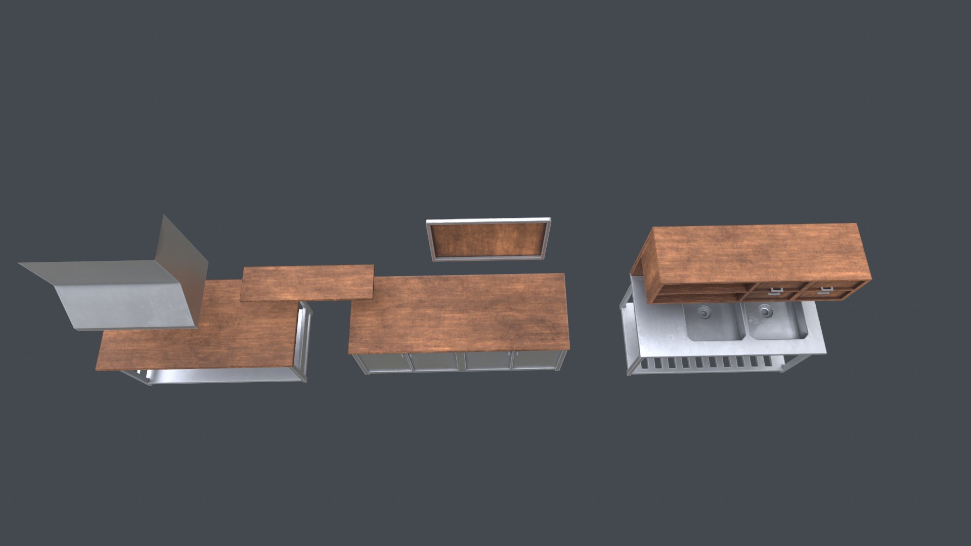 3D Kitchen Furniture - TurboSquid 2366039