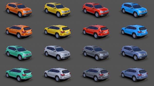3D volkswagen atlas suv model - TurboSquid 1514260