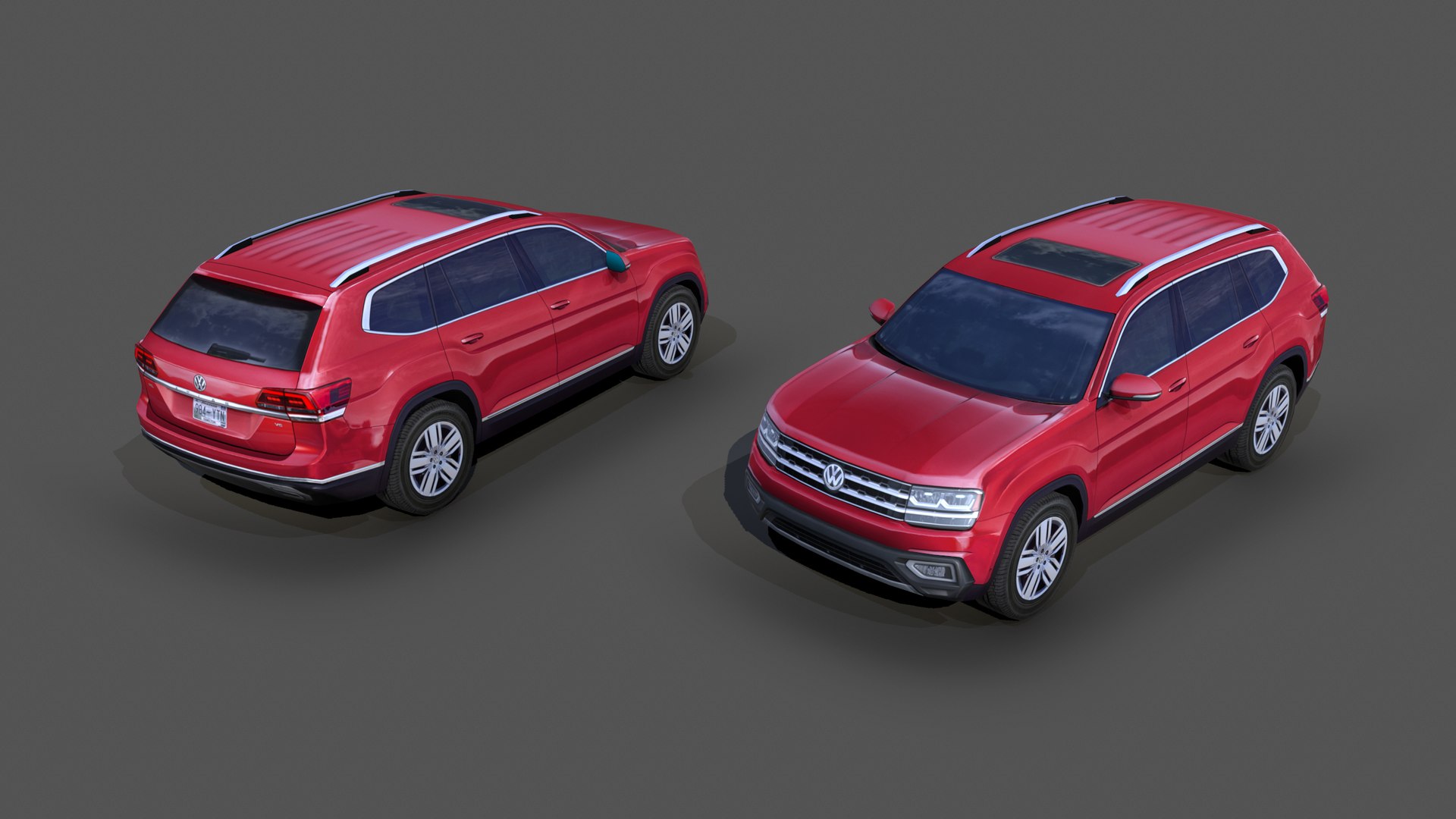 3D volkswagen atlas suv model - TurboSquid 1514260