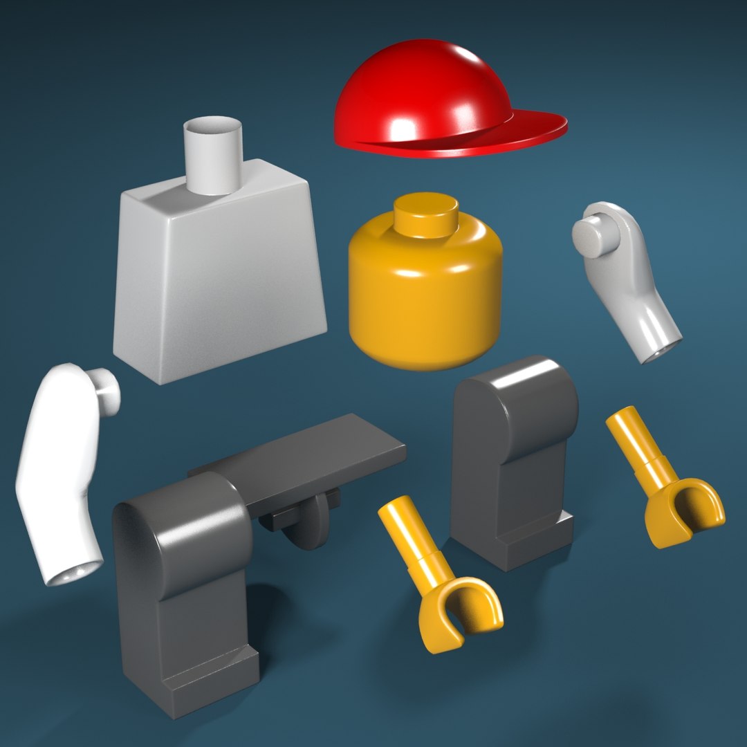 3d Obj Lego Figure