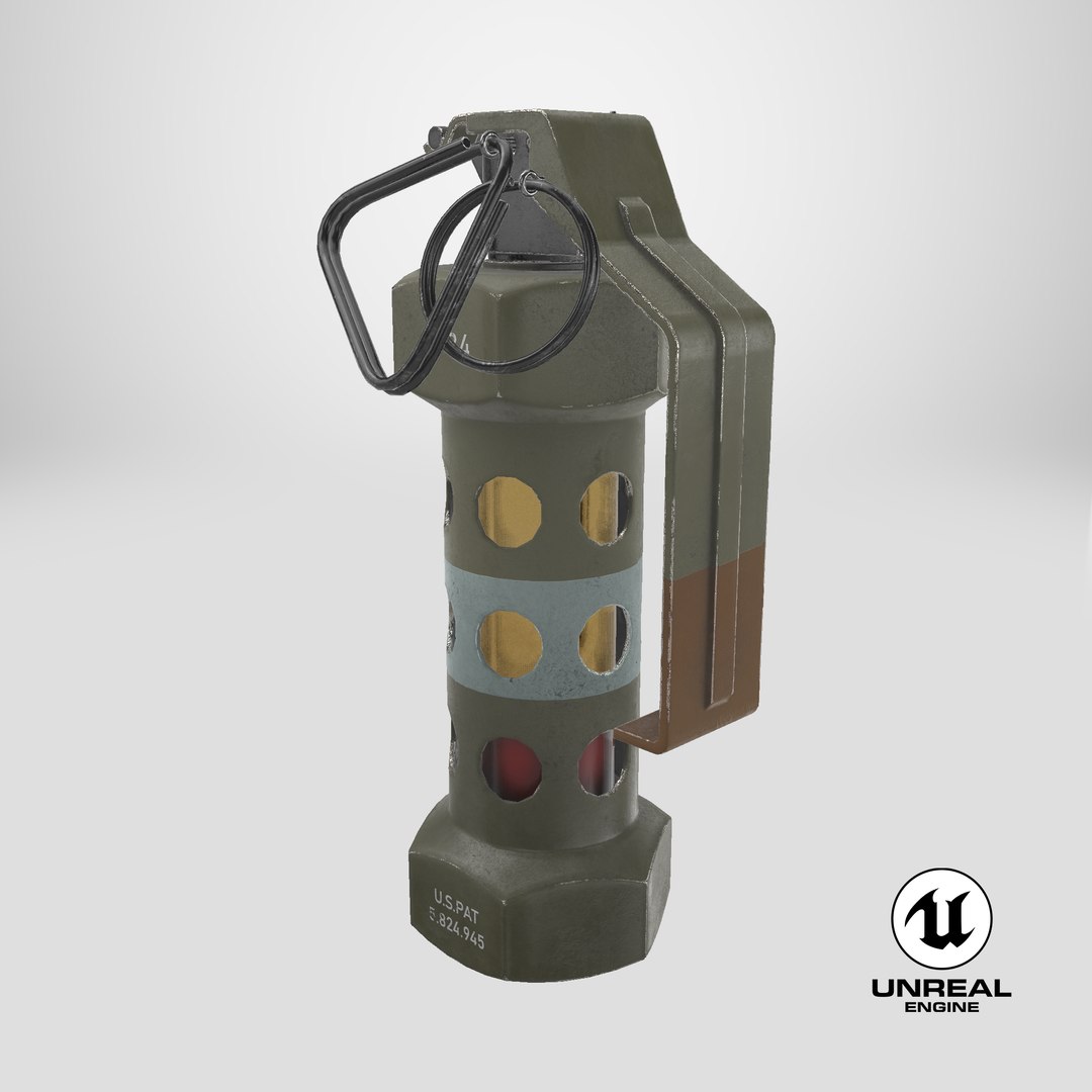 3D Model Hand Grenade V5 - TurboSquid 1962652