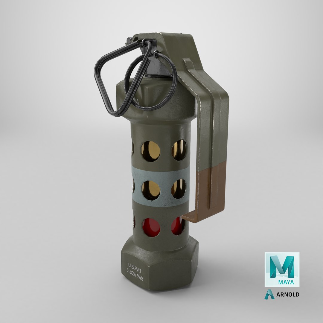 3D Model Hand Grenade V5 - TurboSquid 1962652