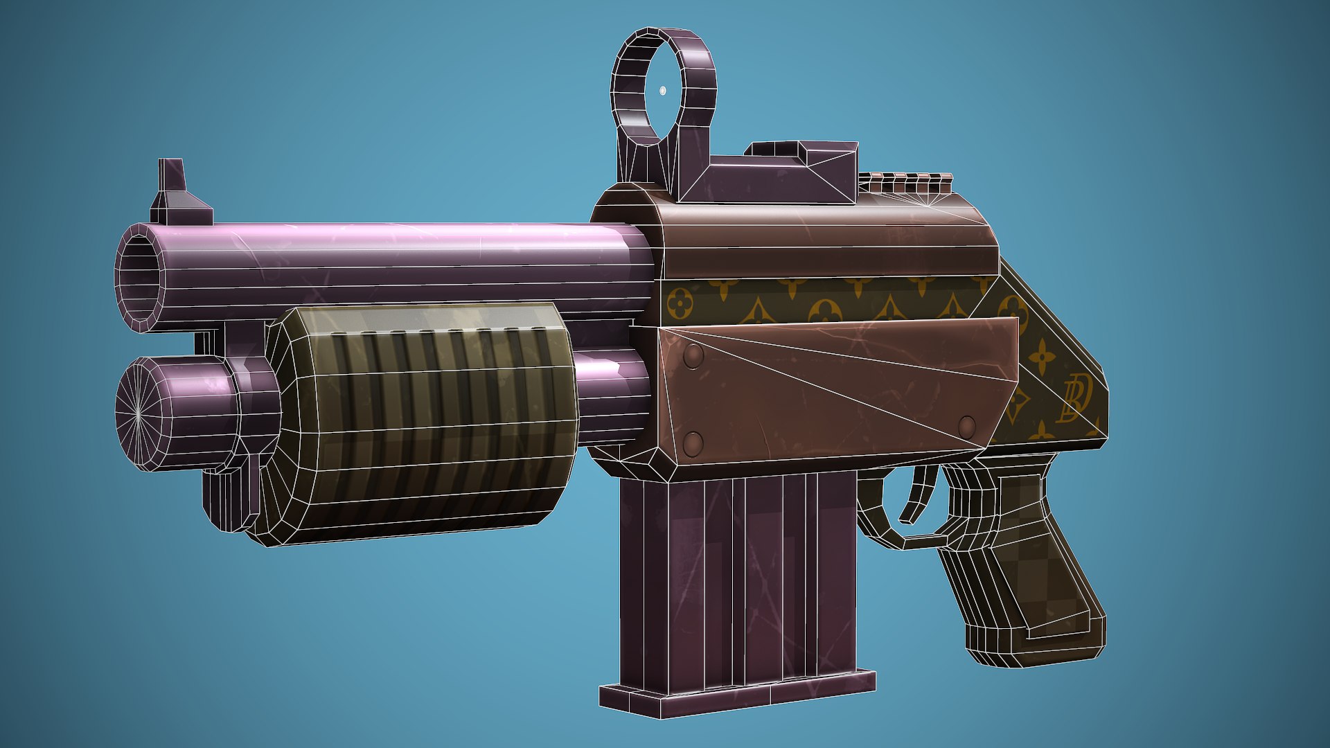 Stylized Pump Shotgun Royal Skin - Low Poly 3D Model - TurboSquid 1775771