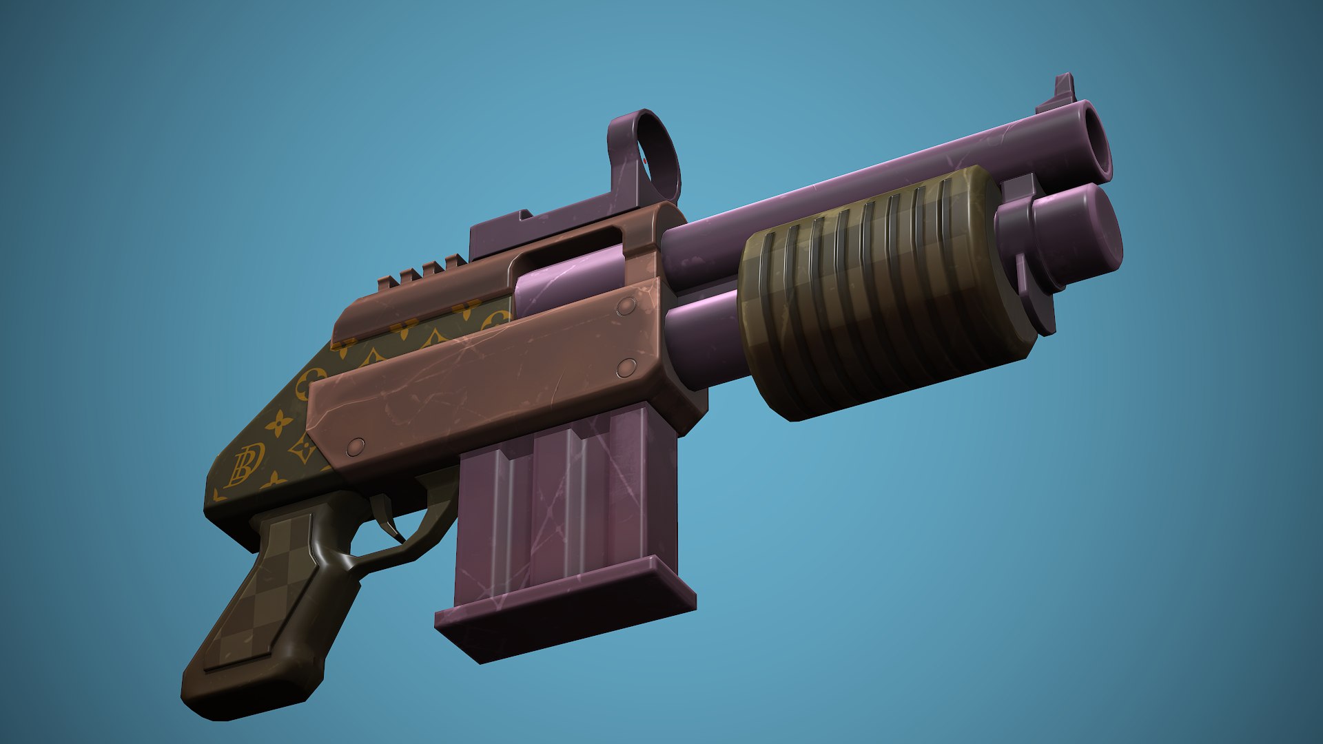 Stylized Pump Shotgun Royal Skin - Low Poly 3D Model - TurboSquid 1775771