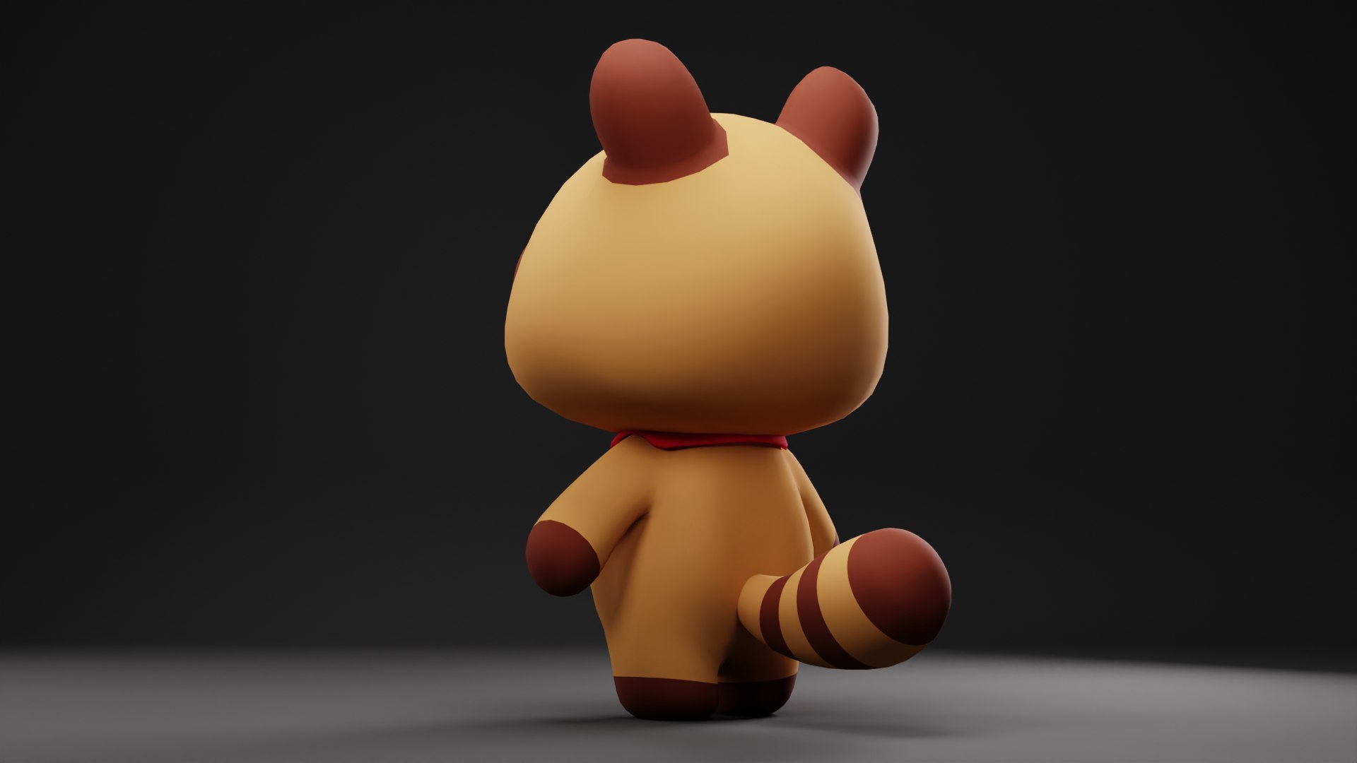 Cartoon Bear Tanuki 3D Model - TurboSquid 2254903