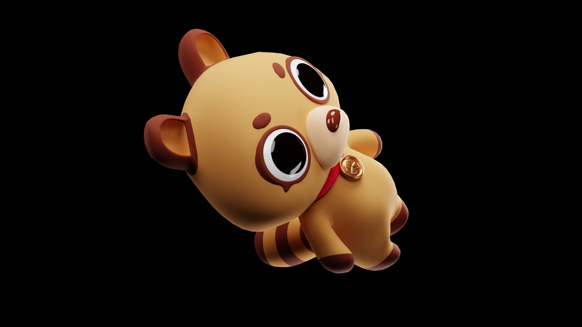 Cartoon Bear Tanuki 3D Model - TurboSquid 2254903