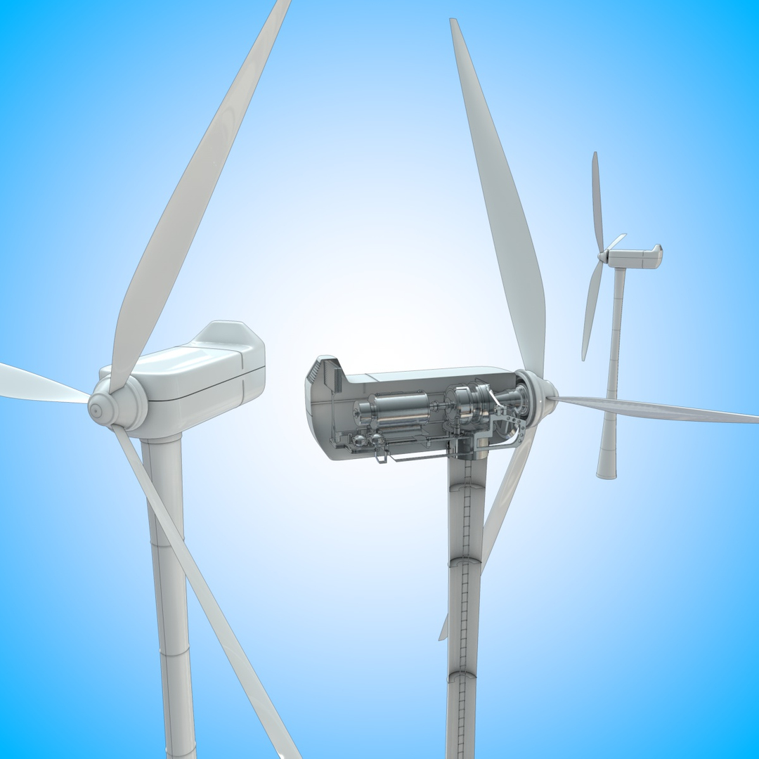windmill turbine 3d model