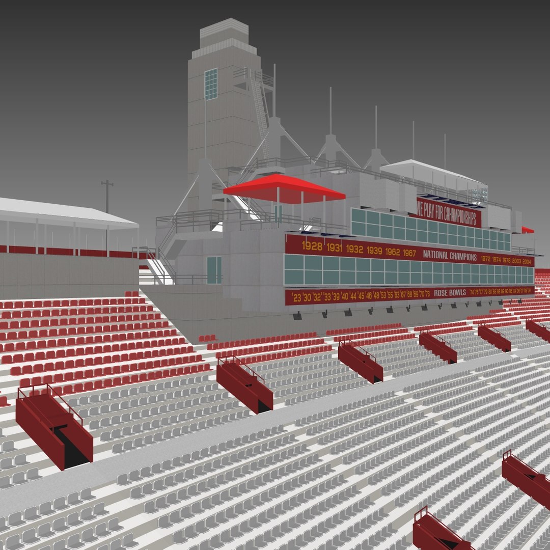 3d Model Los Angeles Memorial Coliseum