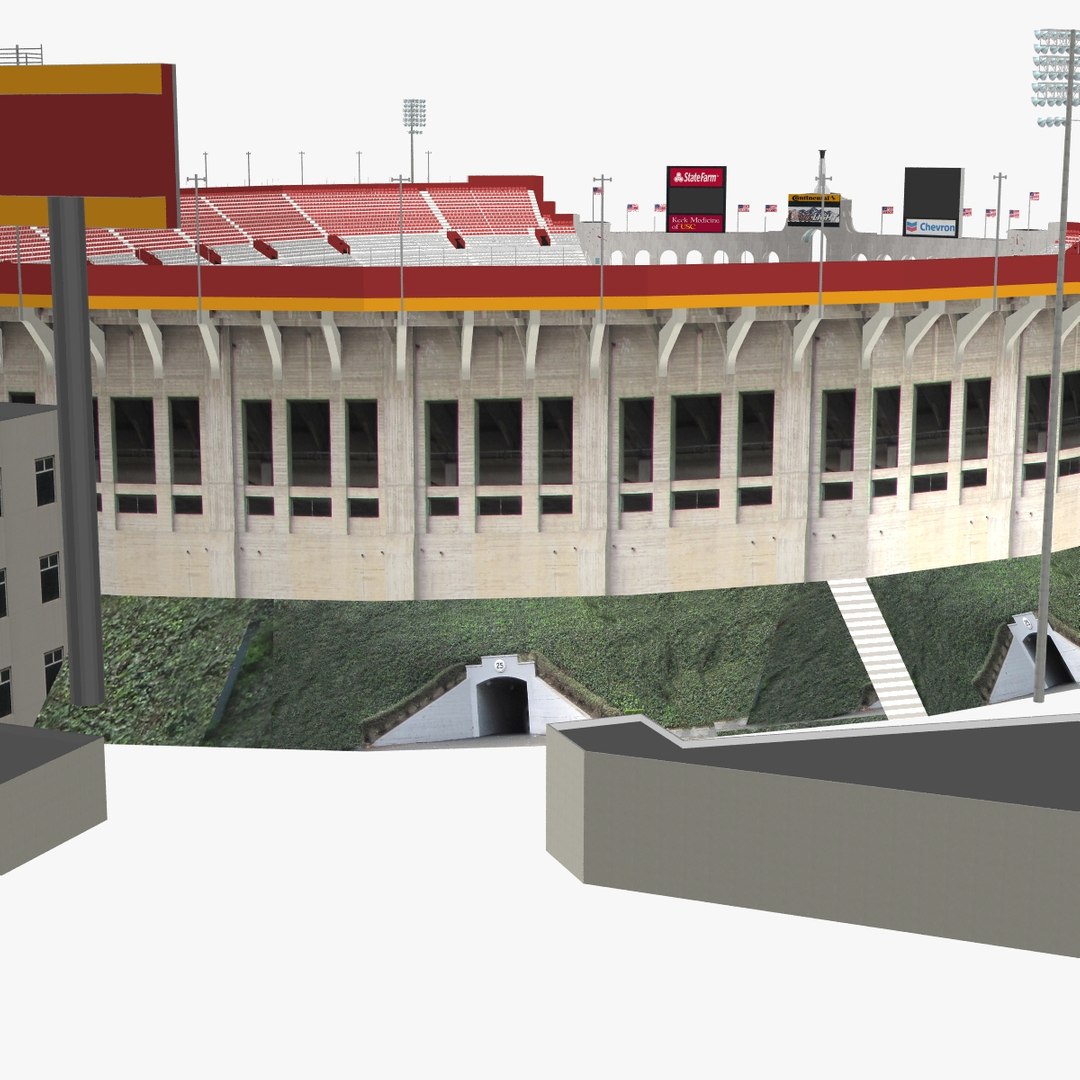 3d model los angeles memorial coliseum
