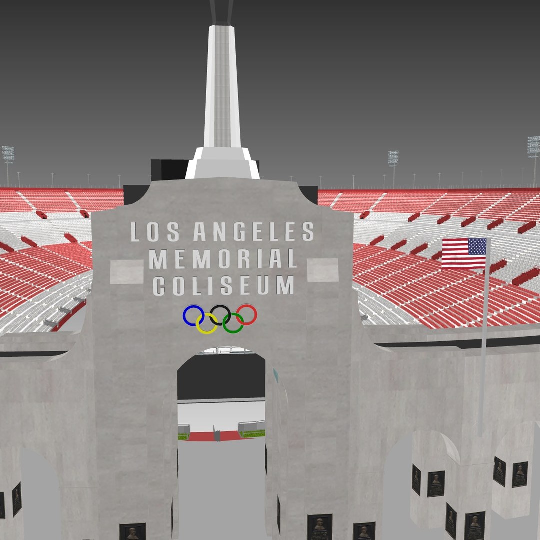 3d Model Los Angeles Memorial Coliseum