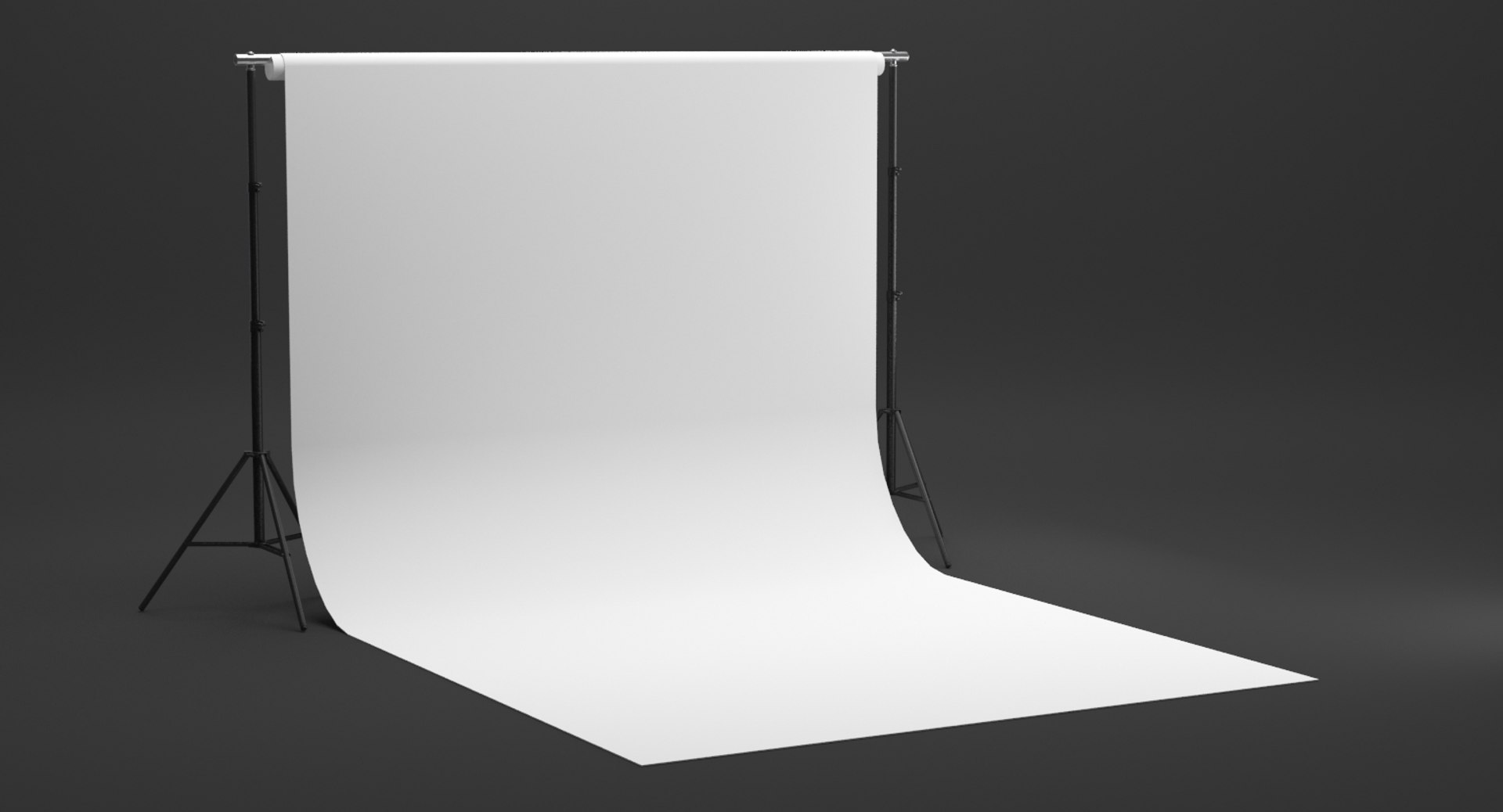 3D photo studio white backdrop model - TurboSquid 1361386