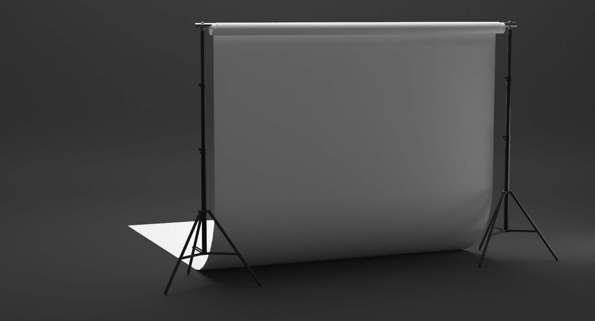 3D photo studio white backdrop model - TurboSquid 1361386