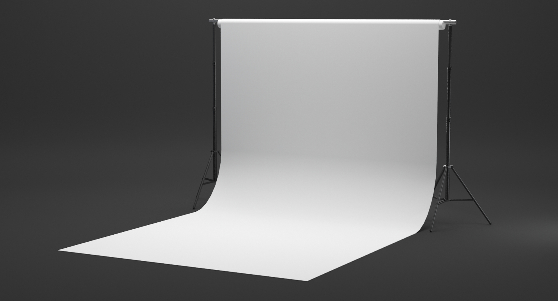 3D photo studio white backdrop model - TurboSquid 1361386