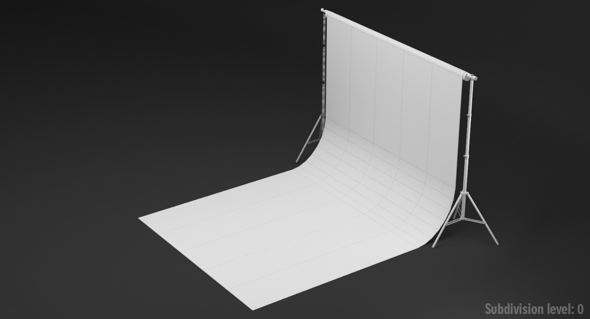 3D photo studio white backdrop model - TurboSquid 1361386