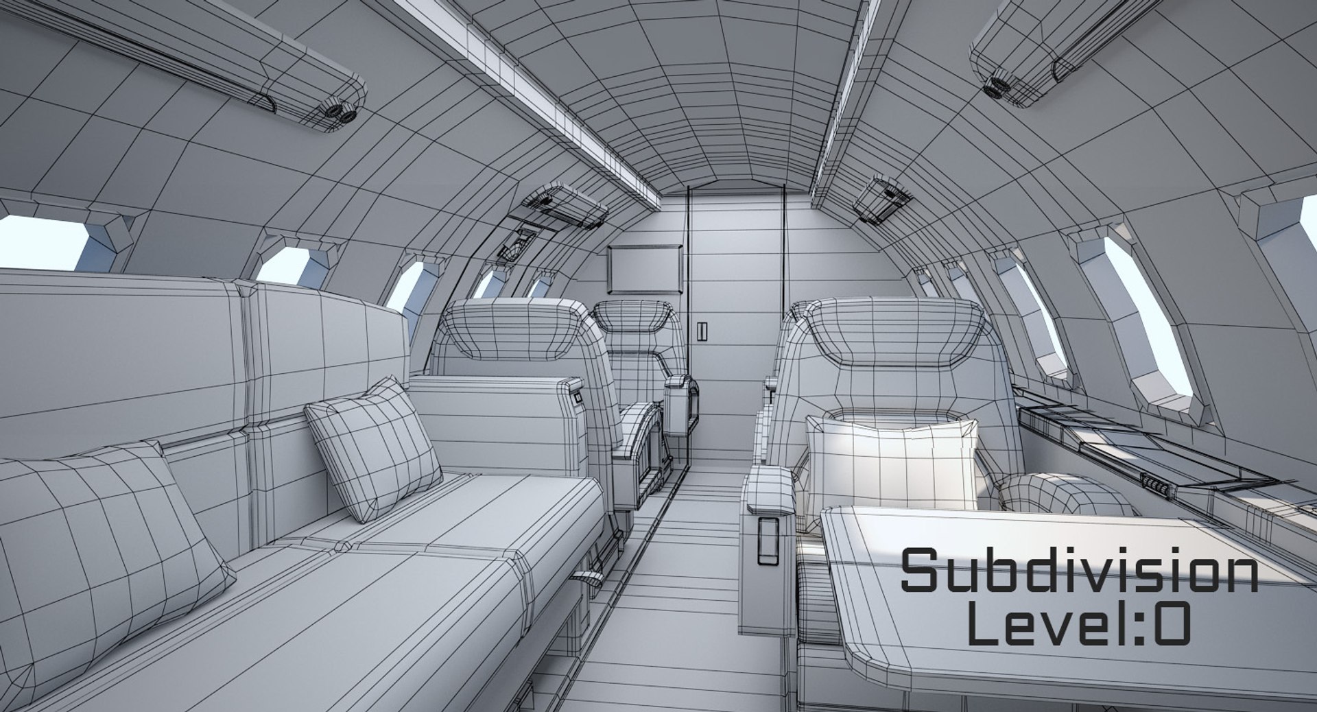 3D Bombardier Challenger Interior - TurboSquid 1361231