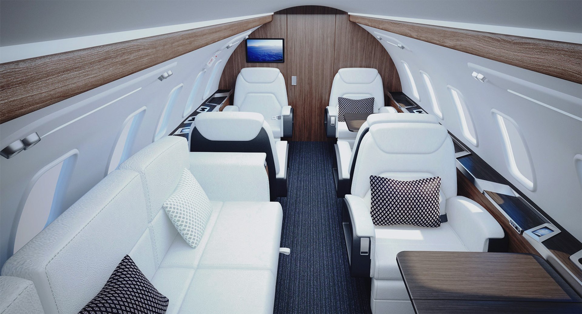 3D Bombardier Challenger Interior - TurboSquid 1361231