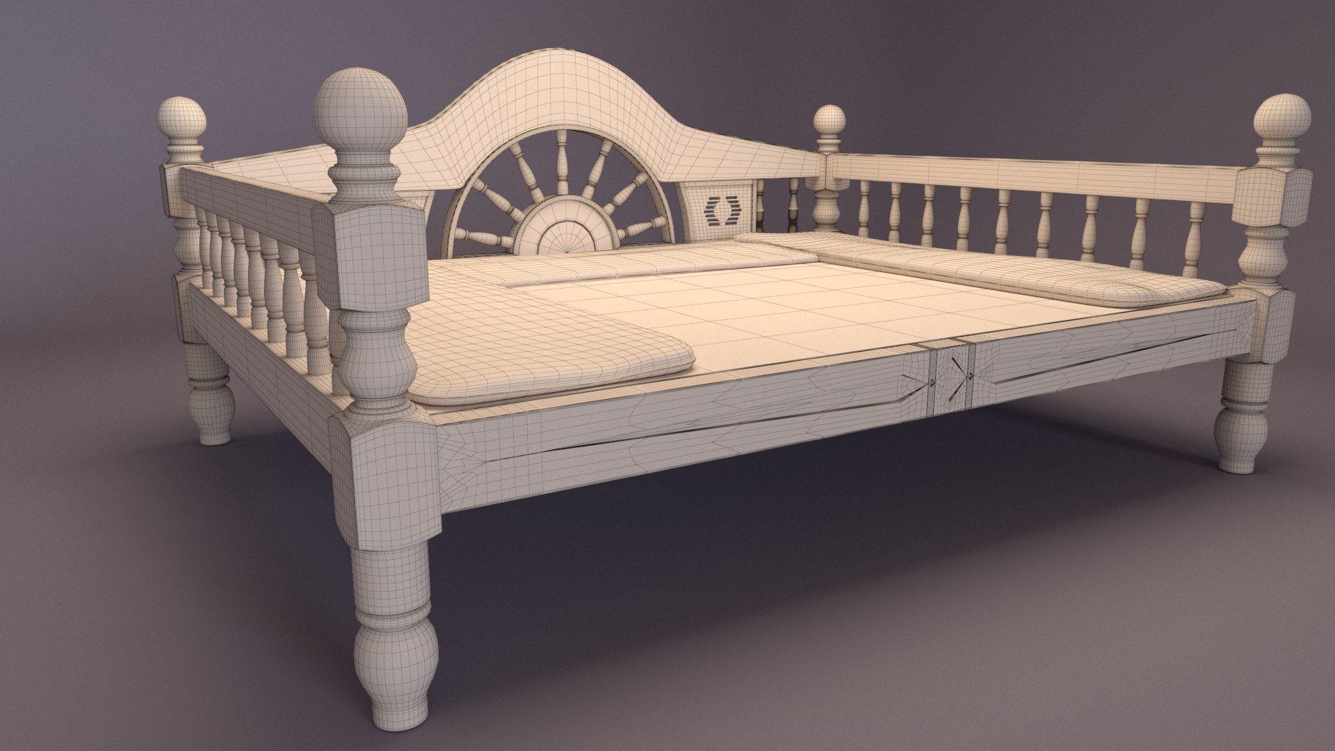 Wooden Seating 3D Model - TurboSquid 1599890