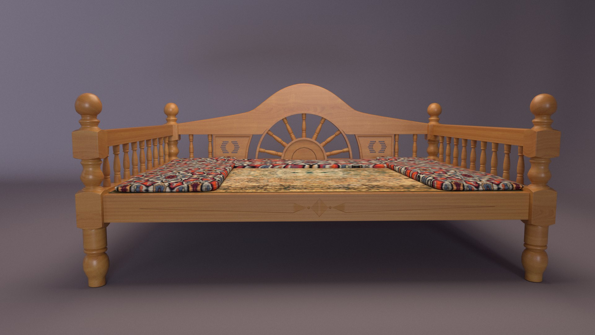Wooden Seating 3D Model - TurboSquid 1599890