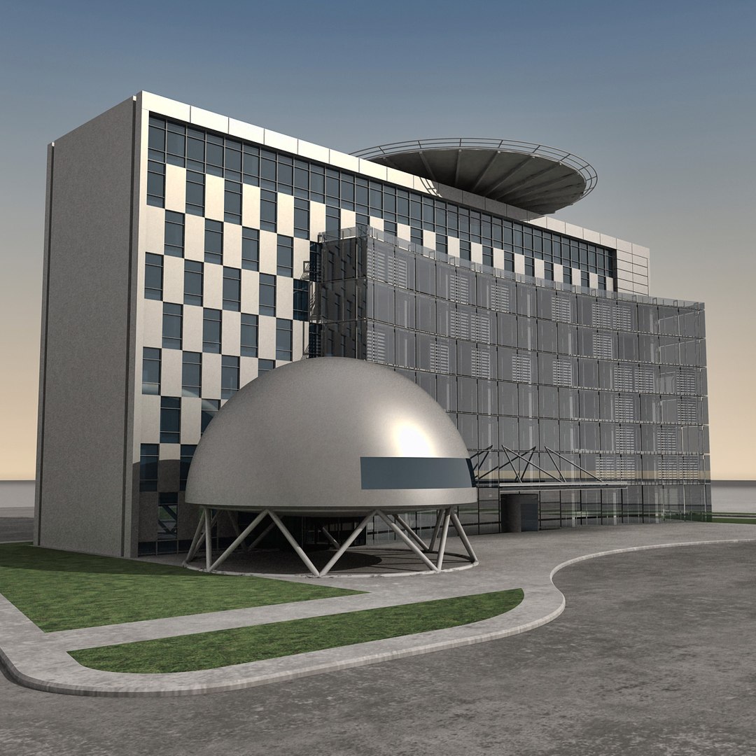 Modern Building 3d Obj