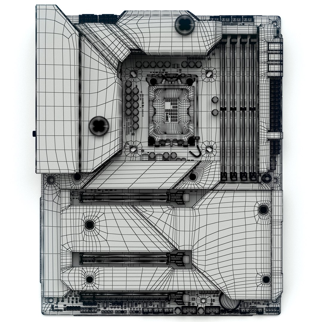 ASUS ROG MAXIMUS Z690 FORMULA Black 3D Model - TurboSquid 2071083