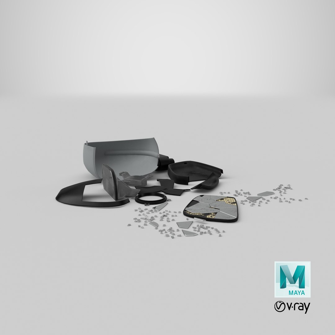 Side Mirror 3D model - TurboSquid 1942164