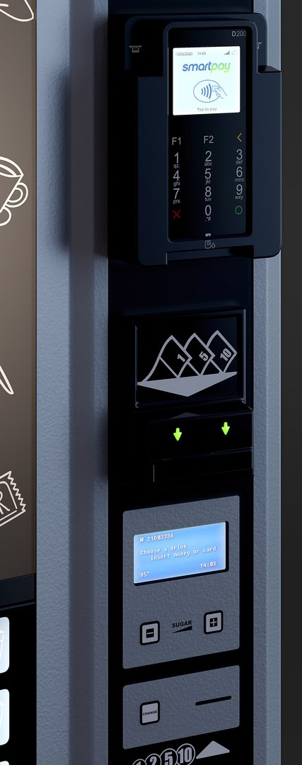 Vending Coffee Machine Terminal Model - TurboSquid 2018189