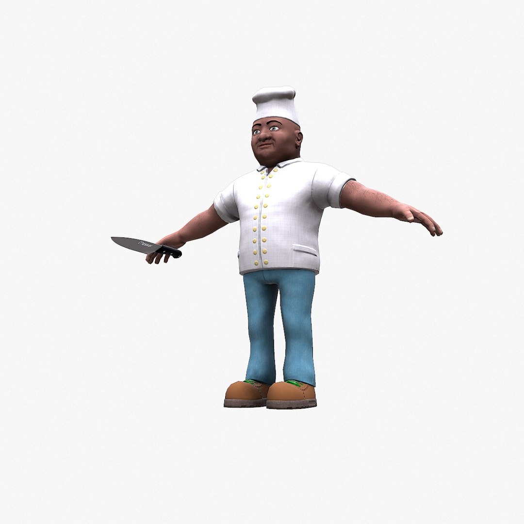 3D Model Cook Chef - TurboSquid 1398046