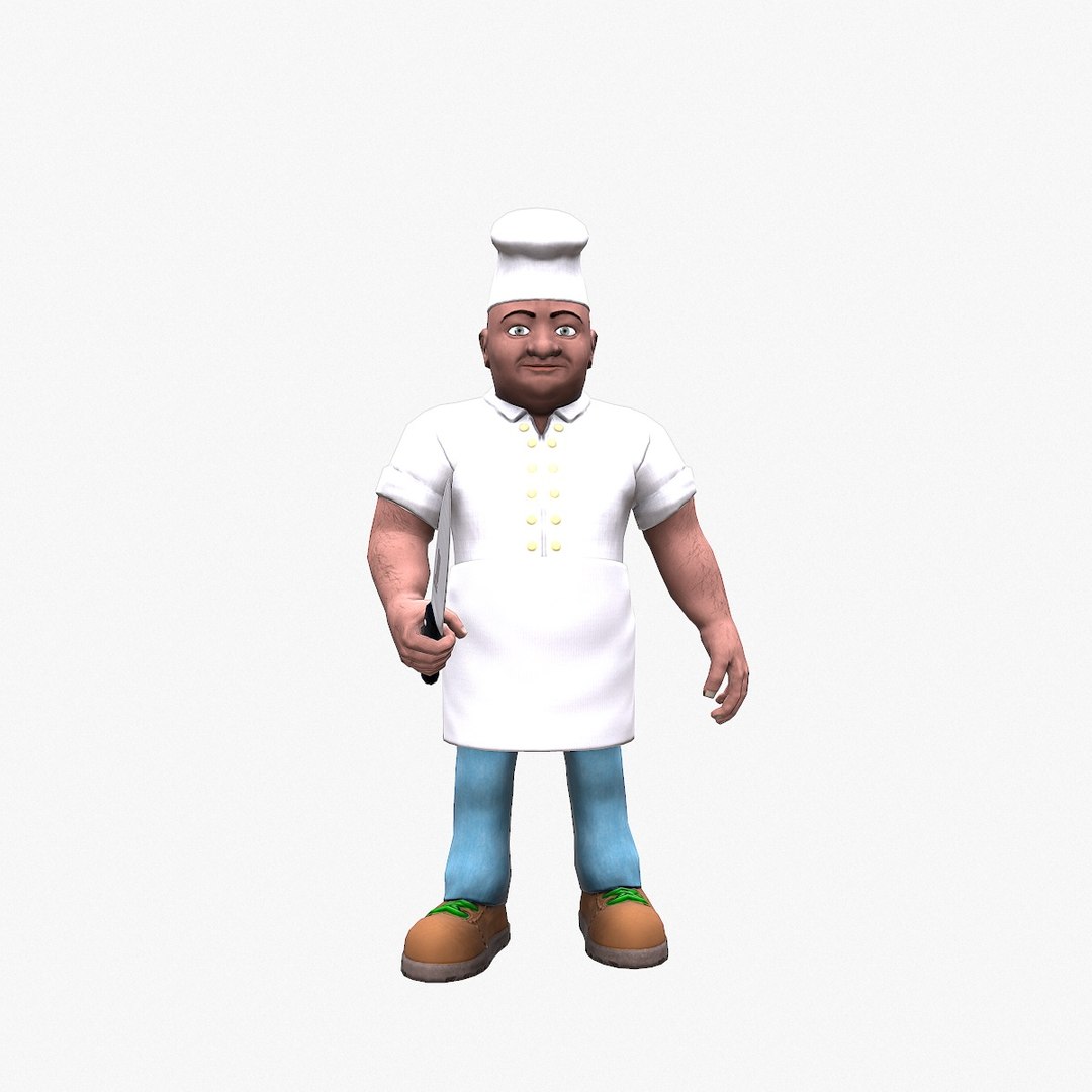 3D Model Cook Chef - TurboSquid 1398046