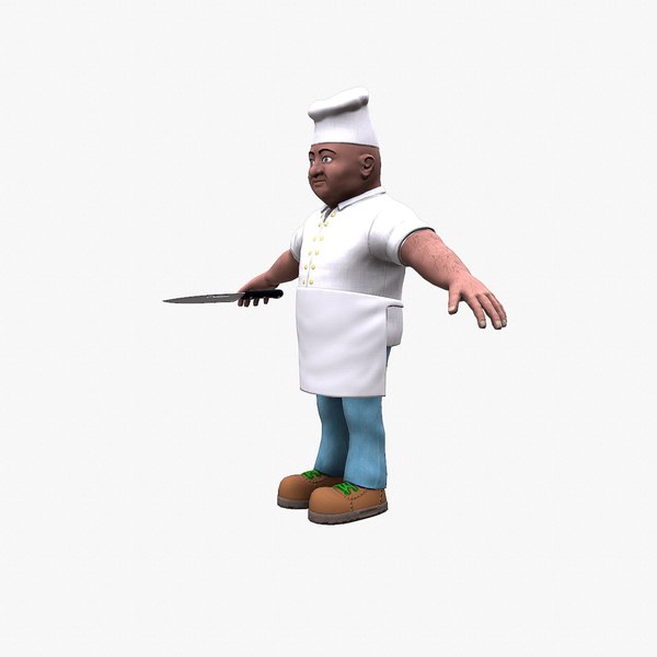 3D model cook chef - TurboSquid 1398046