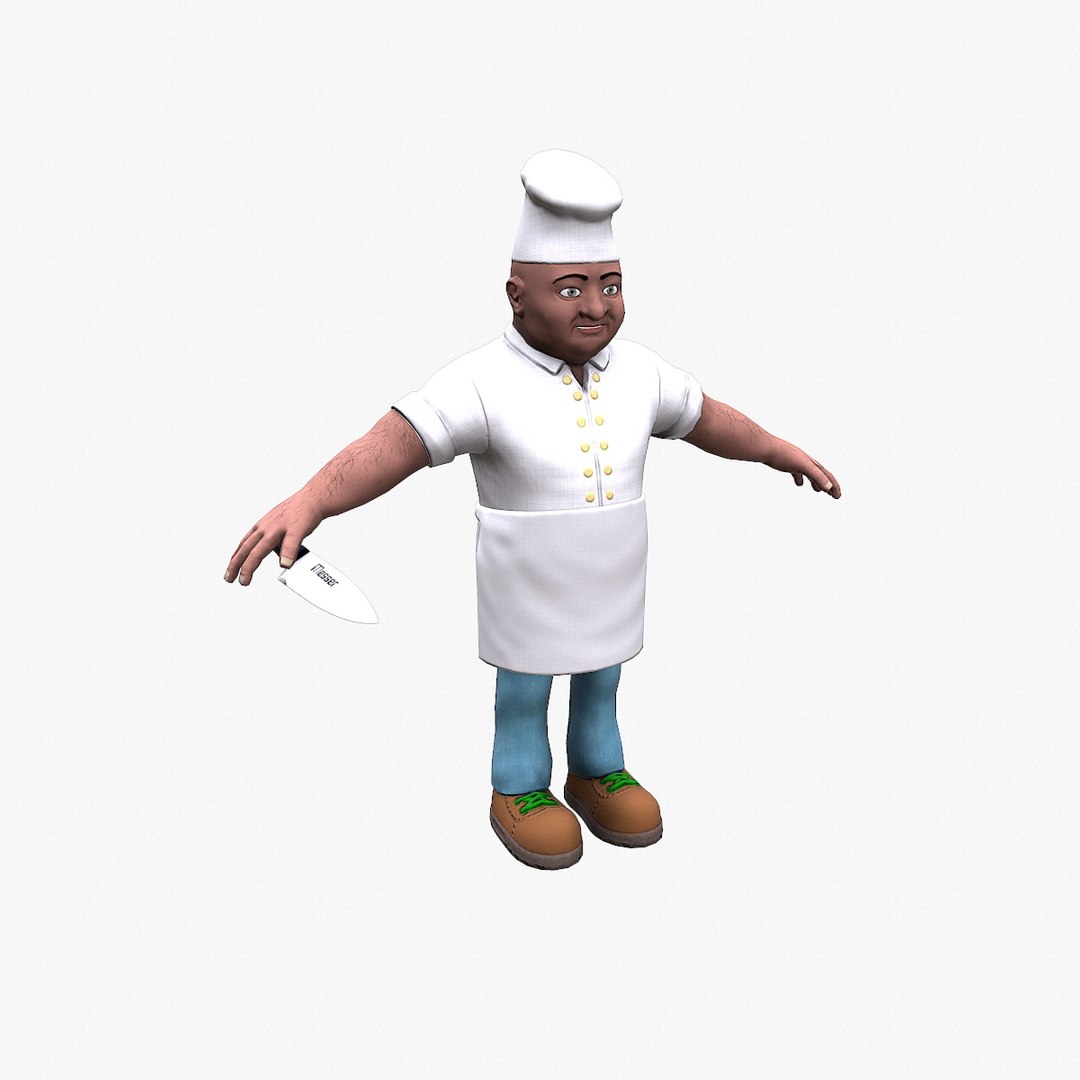 3D Model Cook Chef - TurboSquid 1398046
