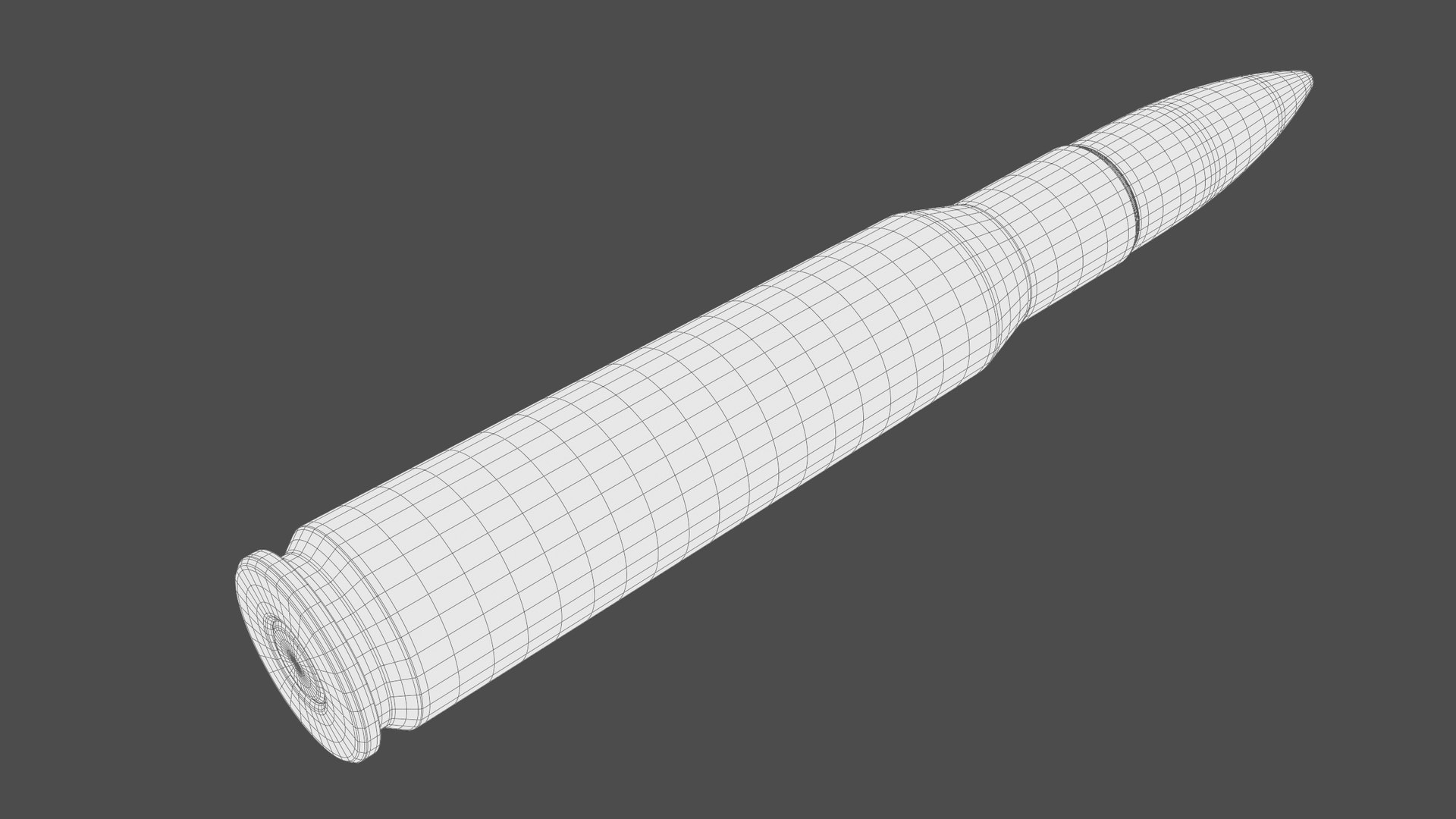 3D Cal 50 BMG Ball Match Israel TZZ Cartridge Model - TurboSquid 2268538