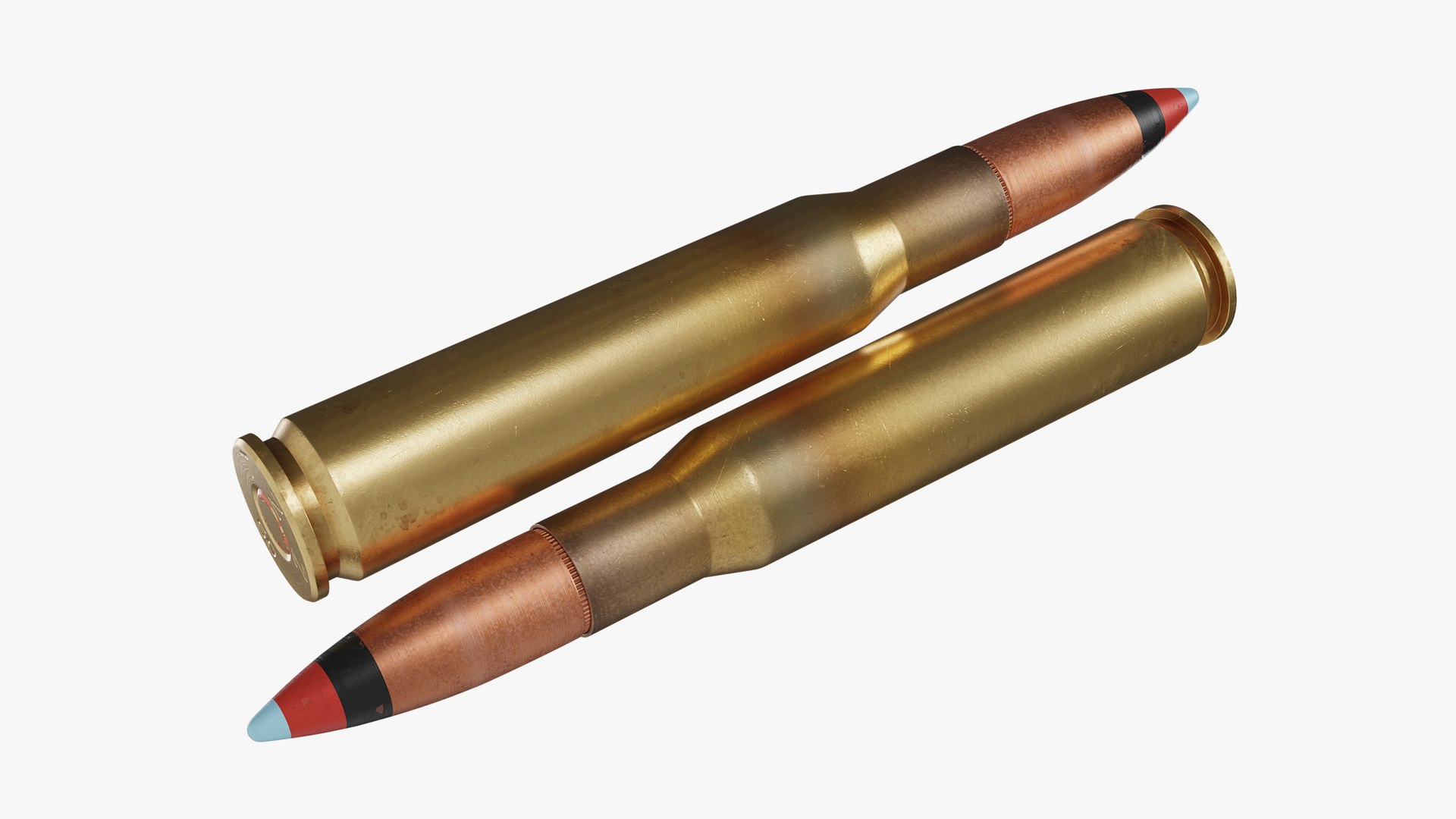 3D Cal 50 BMG Ball Match Israel TZZ Cartridge Model - TurboSquid 2268538