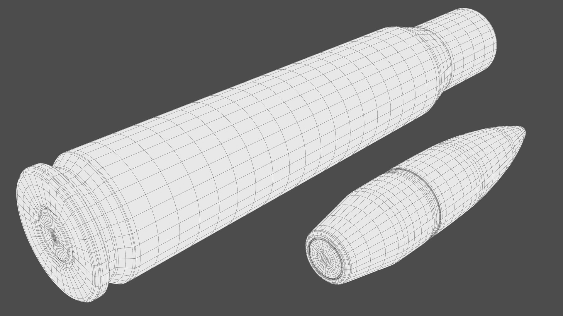 3D Cal 50 BMG Ball Match Israel TZZ Cartridge Model - TurboSquid 2268538